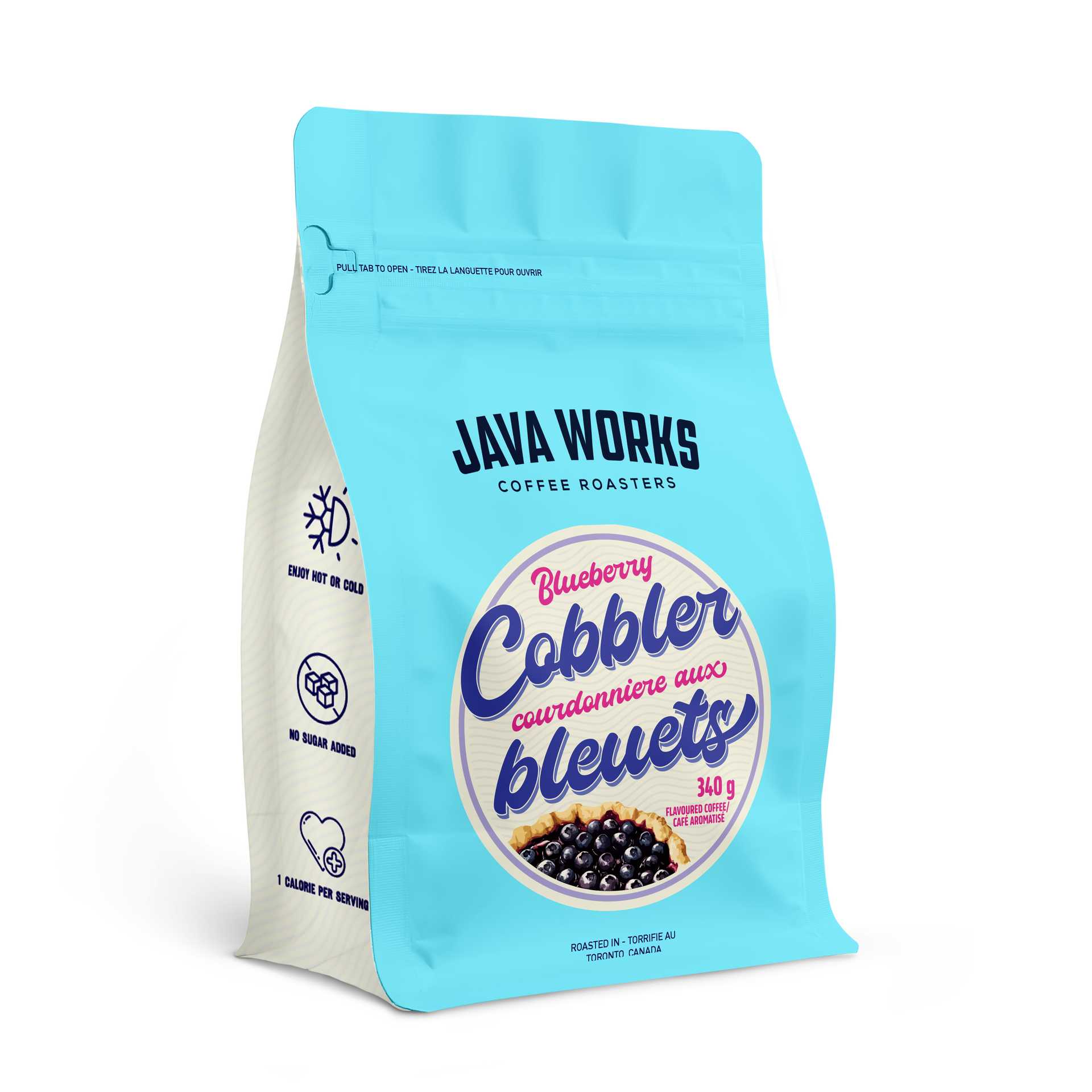 Blueberry Cobbler Flavoured Coffee │ Java Works Coffee Roasters ...