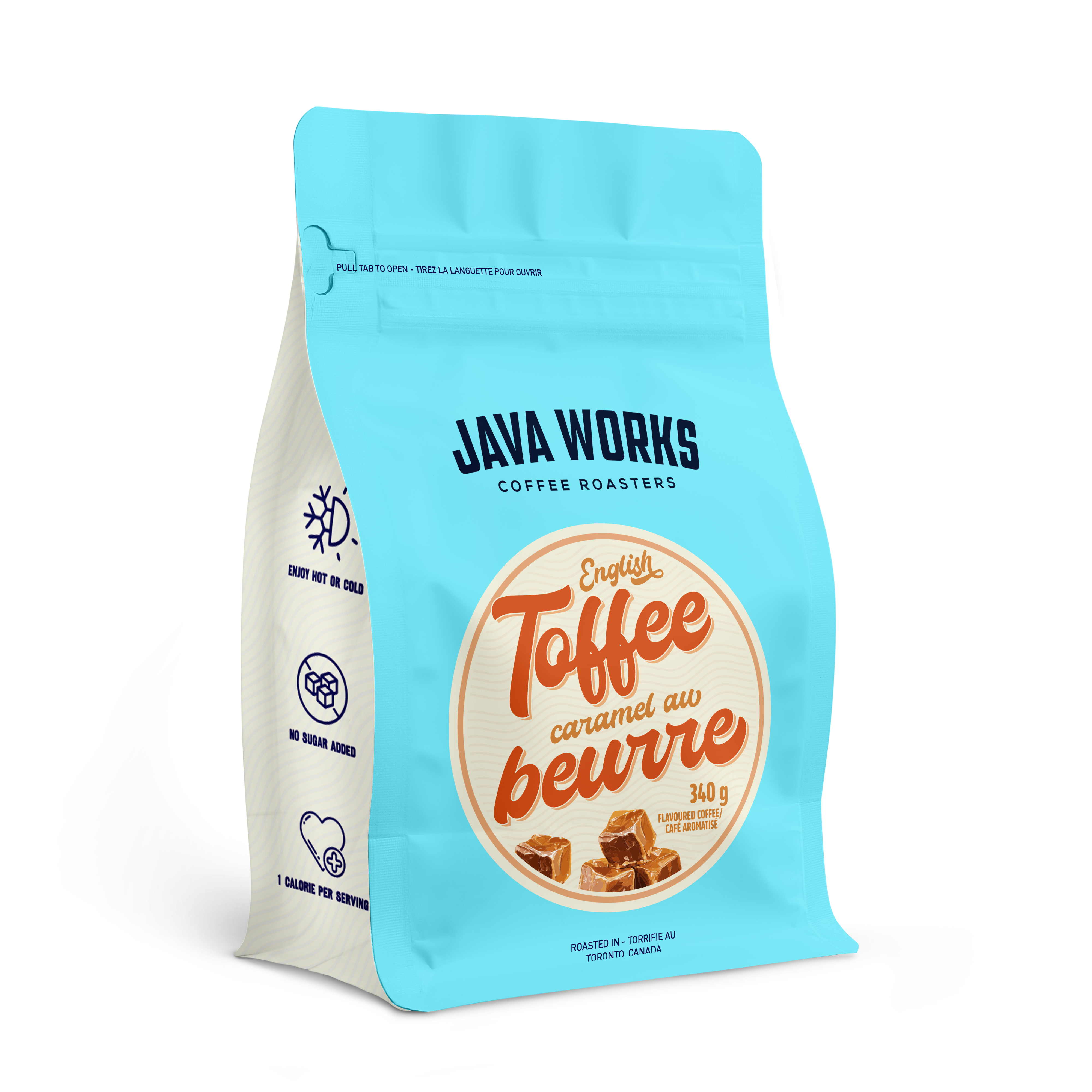 English Toffee Flavoured Coffee │ Java Works Coffee Roasters – Javaworks.ca